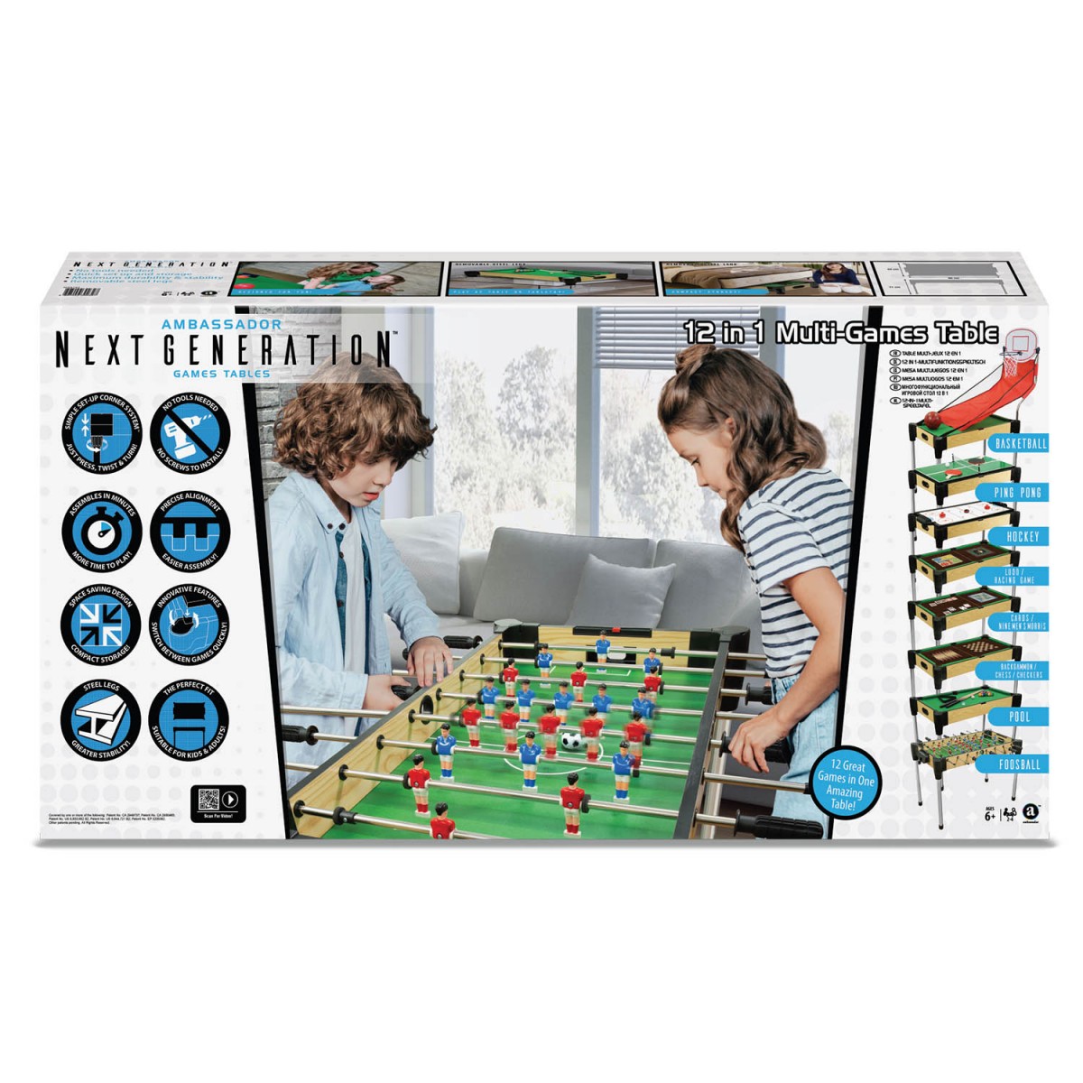 36" (92cm) 12-in-1 Games Table