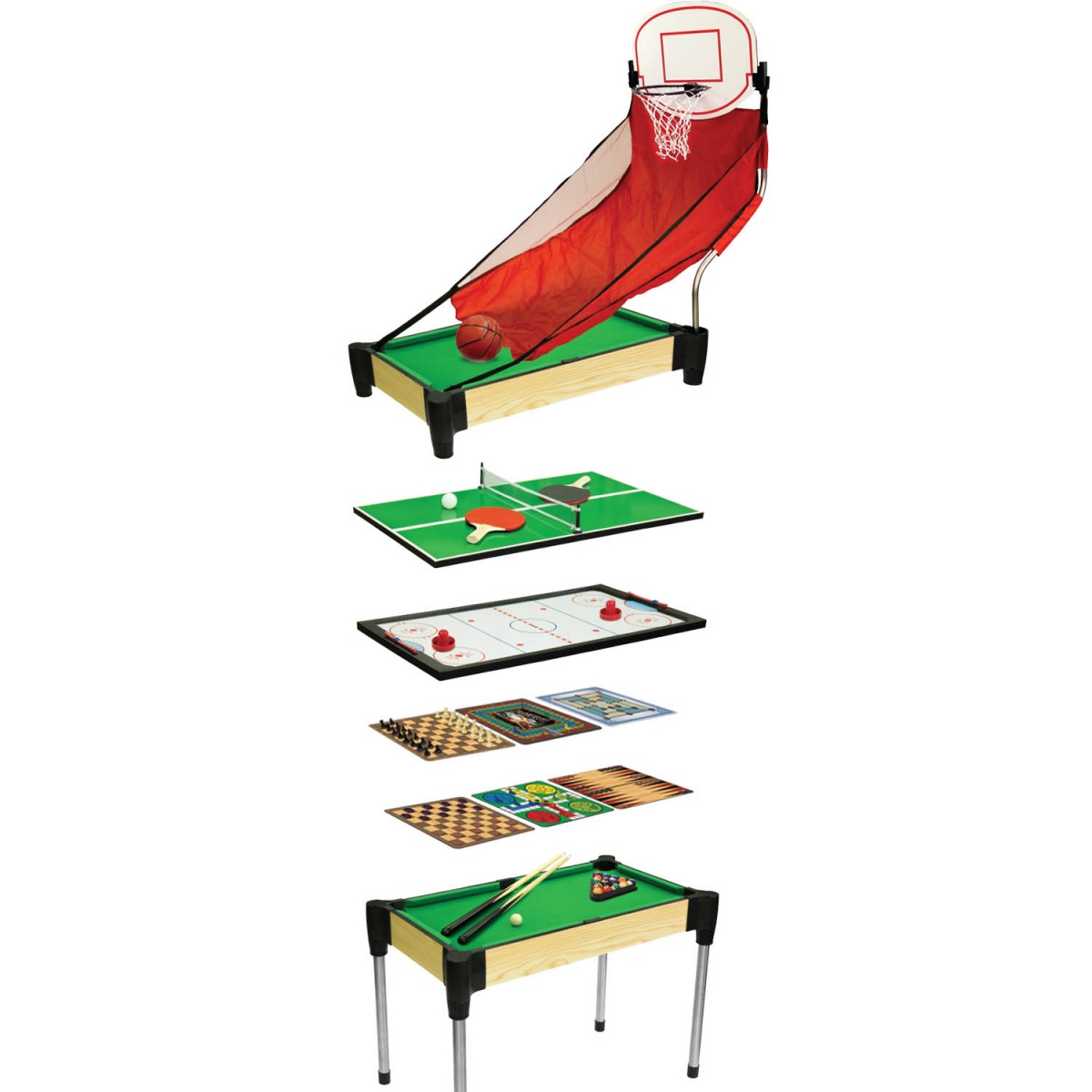 36" (92cm) 10-in-1 Games Table - Games Tables