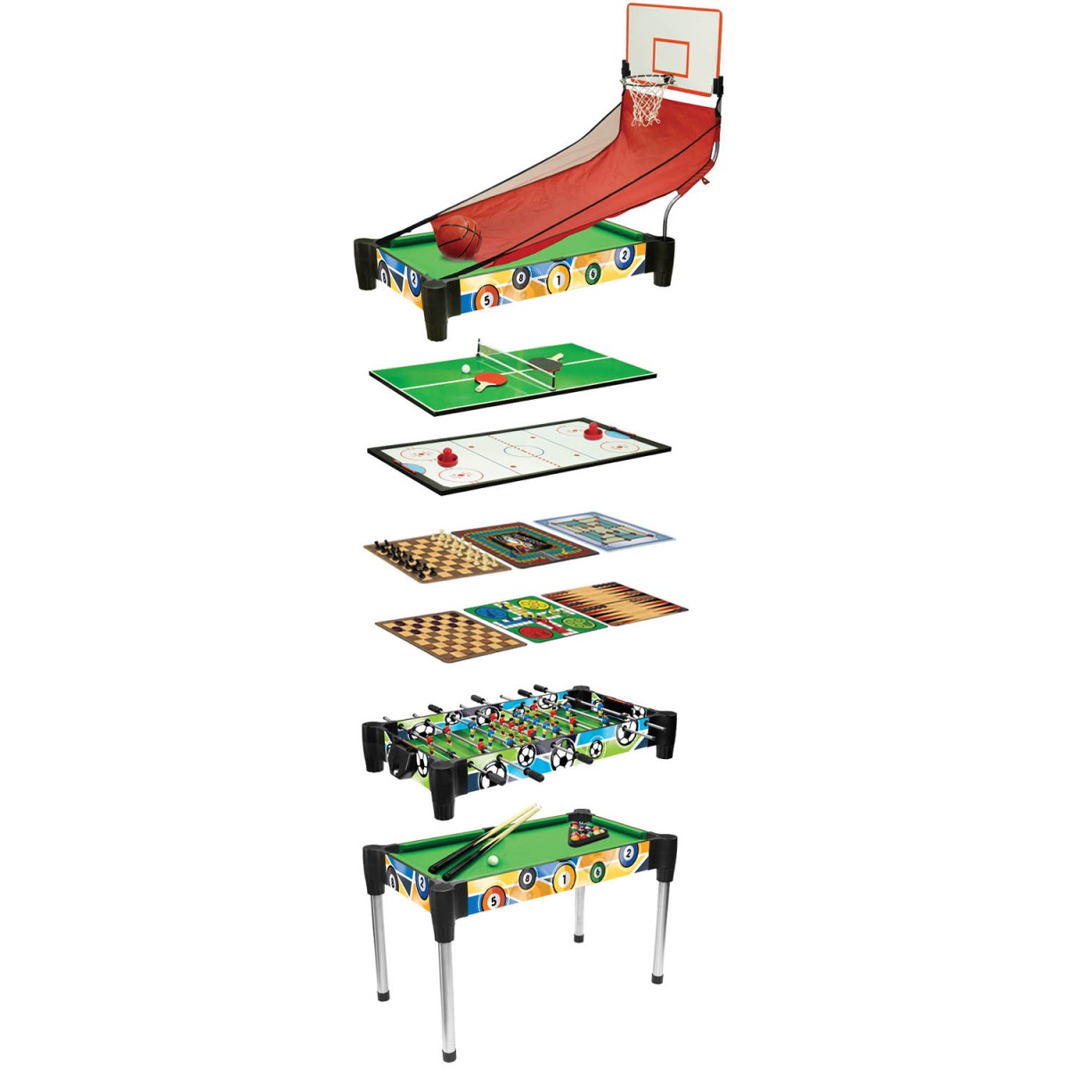 48" (122cm) 12-in-1 Games Table - Games Tables