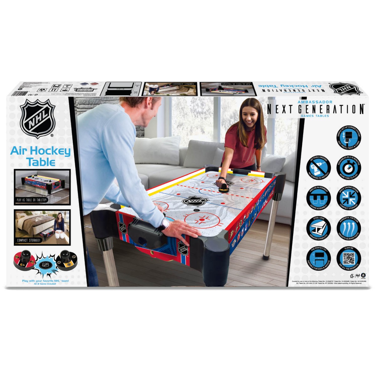 NHL 48" (122cm) Table / Tabletop Air Hockey