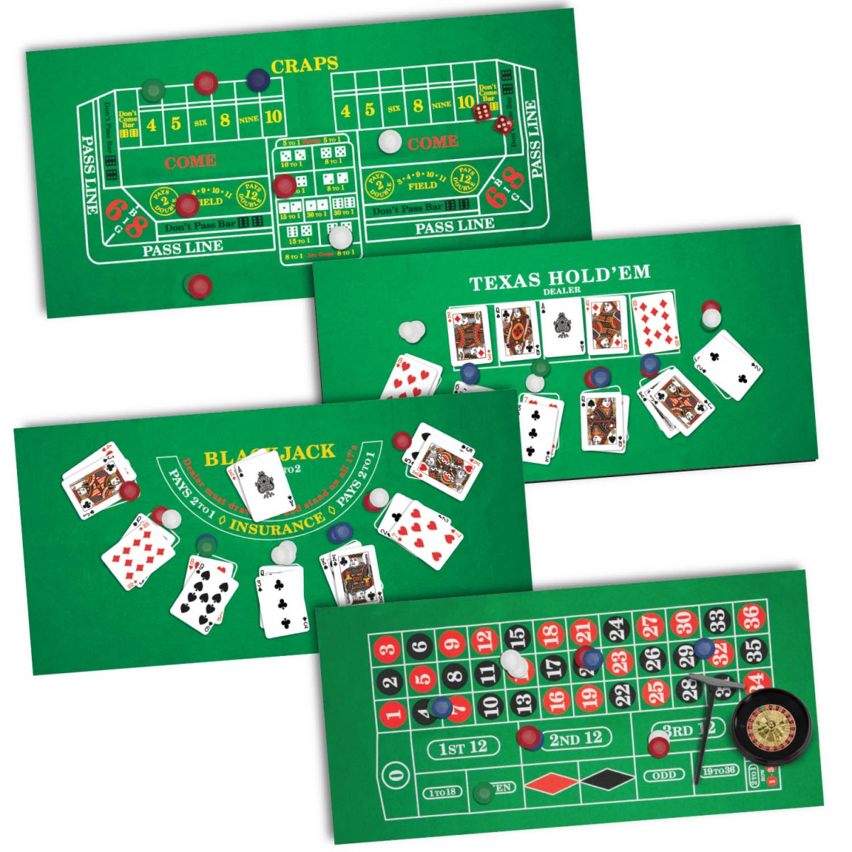 ProPoker 4-in-1 Casino Night Set