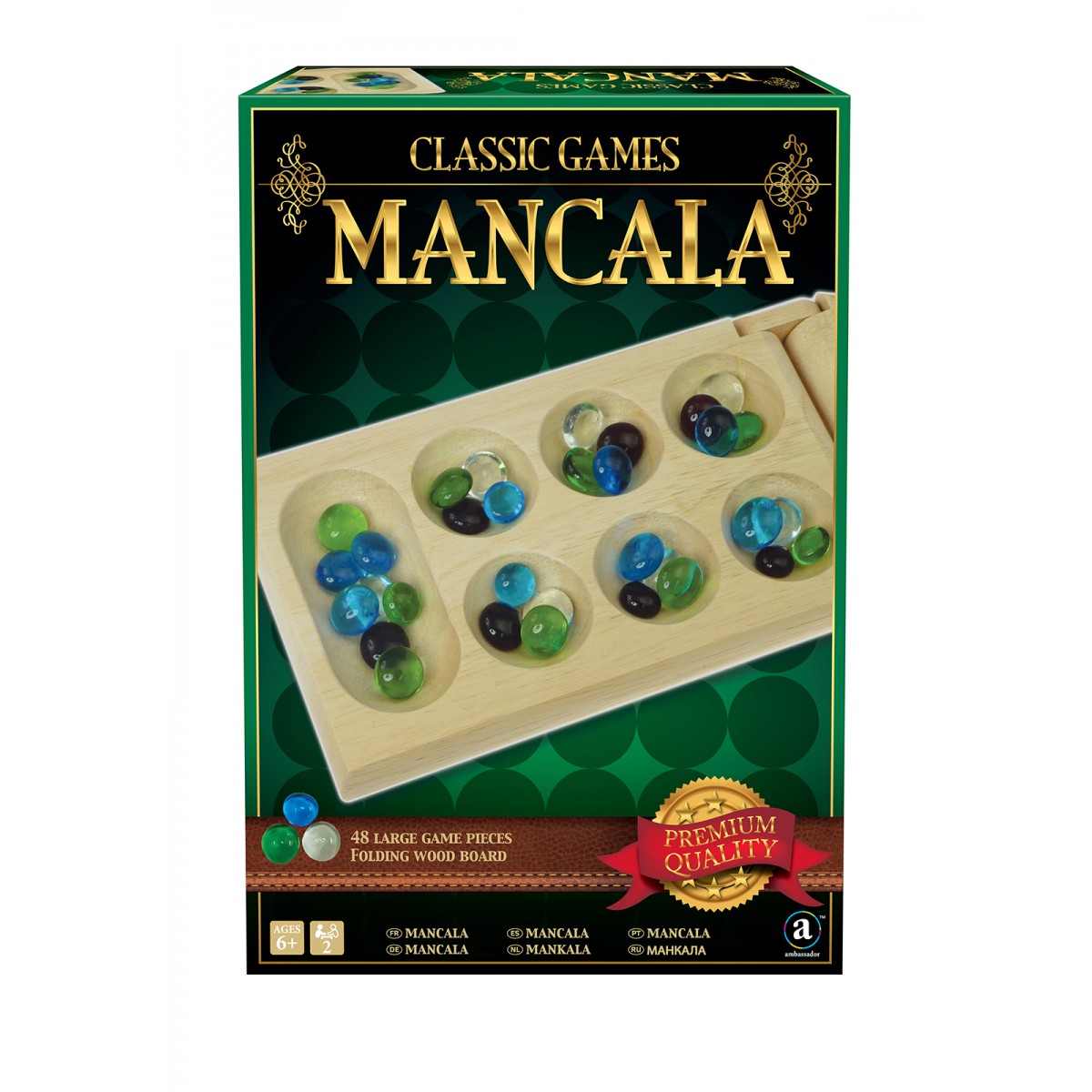 Deluxe Wood Mancala in Gift Box