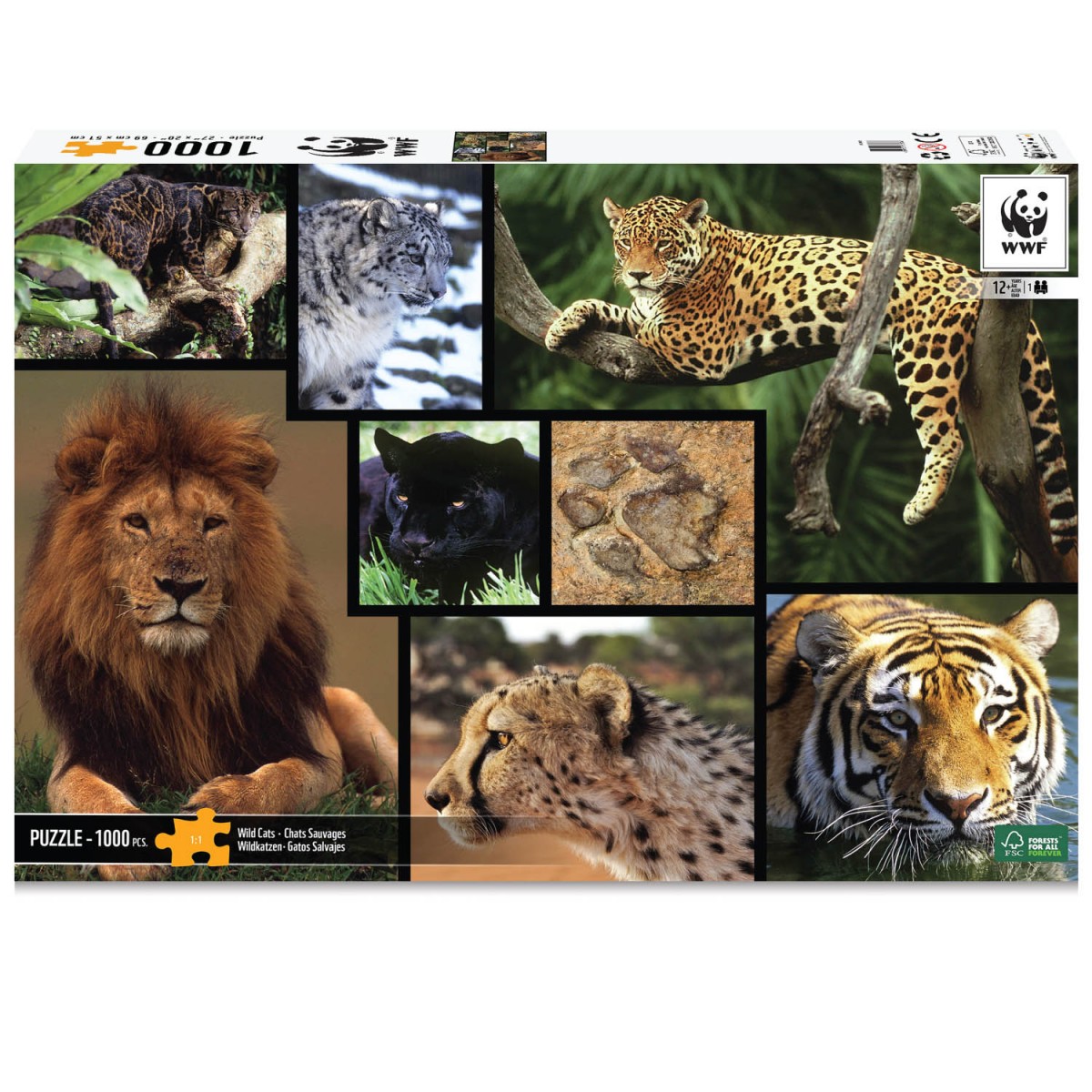 WWF 1000 piece puzzle - Wild Cats