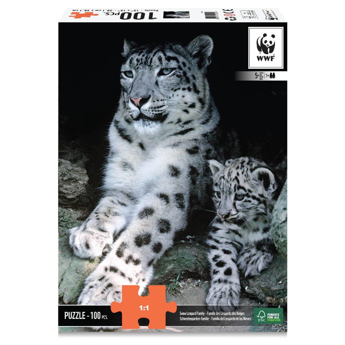 WWF 100 pc puzzle - Snow Leopards - Instruction Manuals - Customer Care