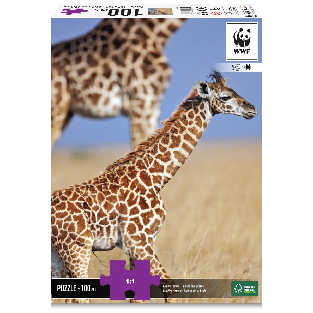 WWF 100 pc puzzle - Giraffes - Instruction Manuals - Customer Care