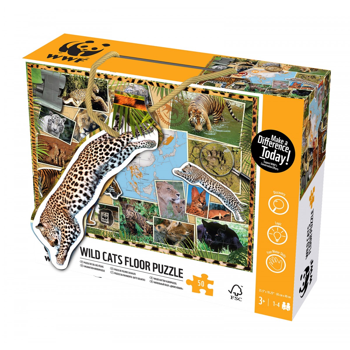 WWF Wild Cats Floor Puzzle - Puzzles