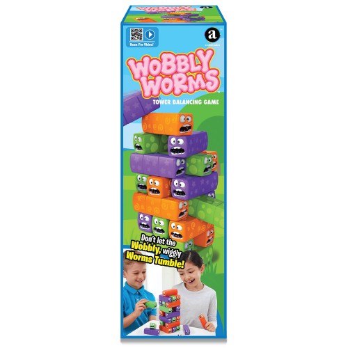 Wobbly Worms – Tower Balancing Game - Kids Games